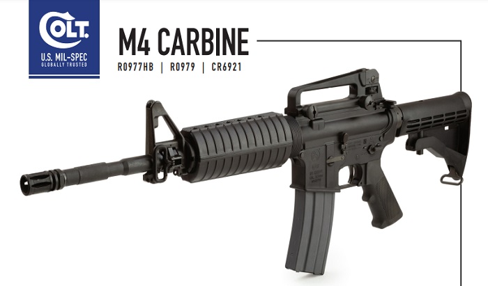 M4 Carbine R0977HB R0979 CR6921 Spec Sheet