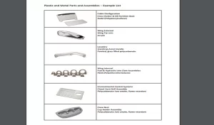 Plastic and Metal Part and Assemblies Example List