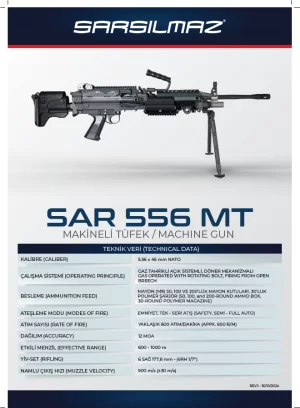 SAR 556 MT 5.56x45mm Machine Gun