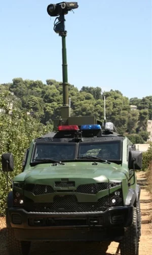 RRTM-ES 2.4 : Roof robot telescopic mast lighting systems for cars, SUV ...